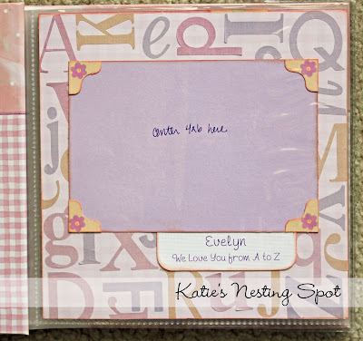 Katie's Nesting Spot: Baby's ABC Scrapbook