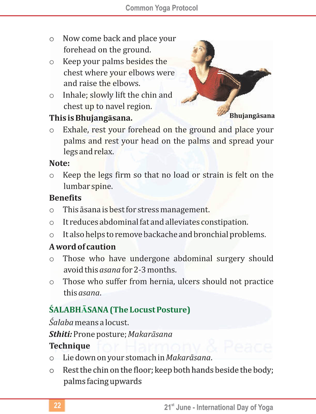 RMS 'TV' DIVISION: International day of Yoga - Common Yoga Protocol