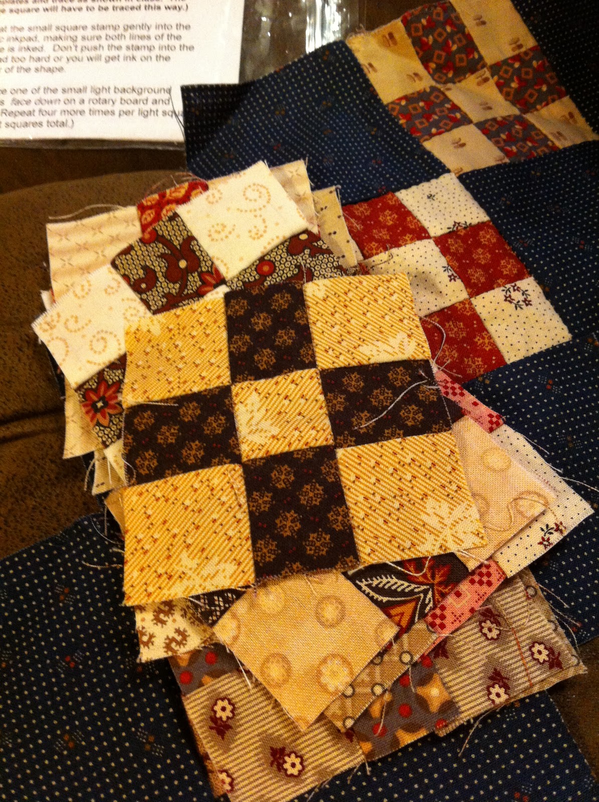 Dee's Quilt Therapy: My Introduction to Hand Piecing
