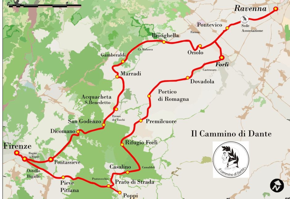 Italia: mappa cammini slow in vista del 2019, anno nazionale del ...