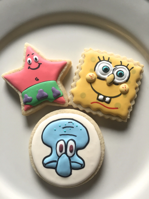 Heidi's Mix: Spongebob Character Cookies