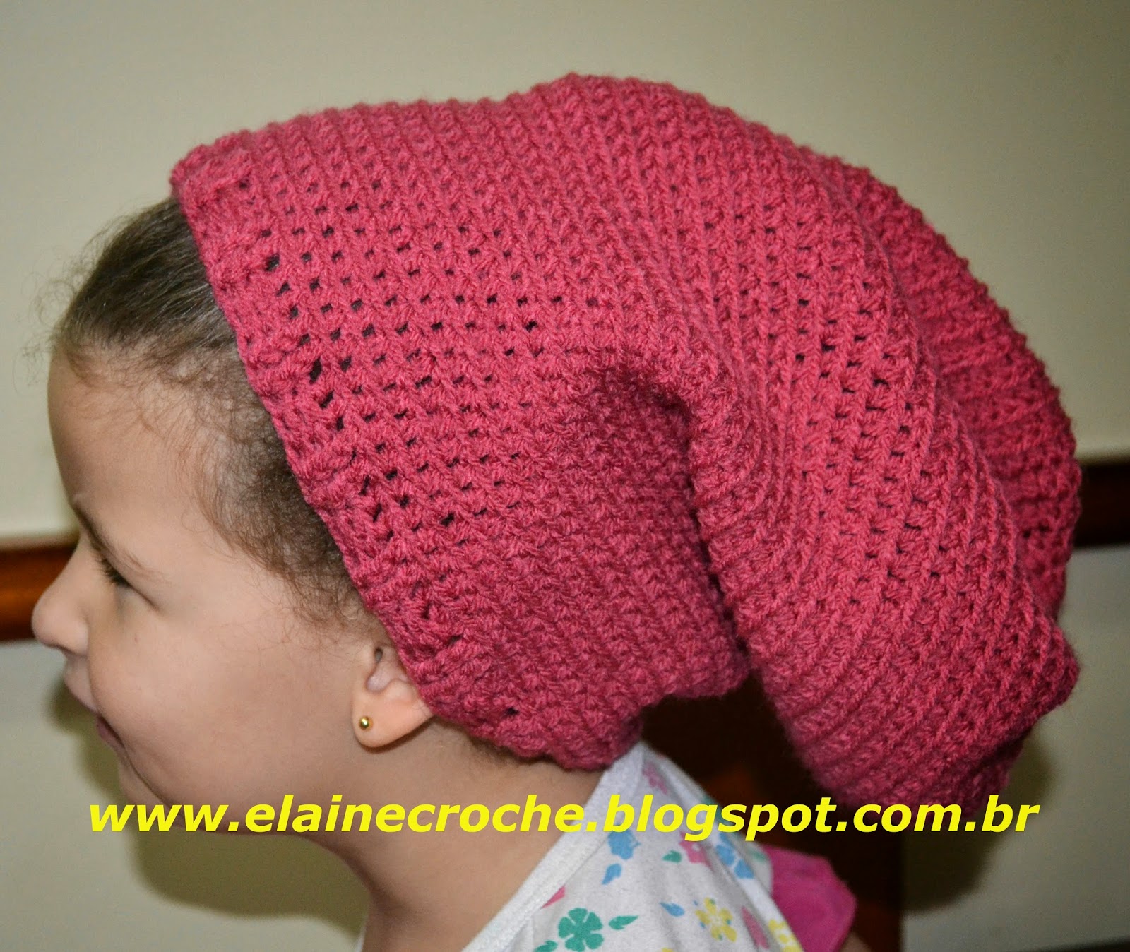 Elaine Croche: Gorro Beanie em Crochê Vídeo Aula