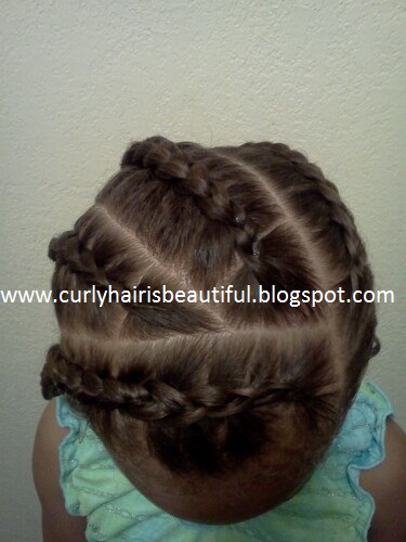 Curly Hair Is Beautiful!: Simple Chunky Cornrows Into A Single Braid