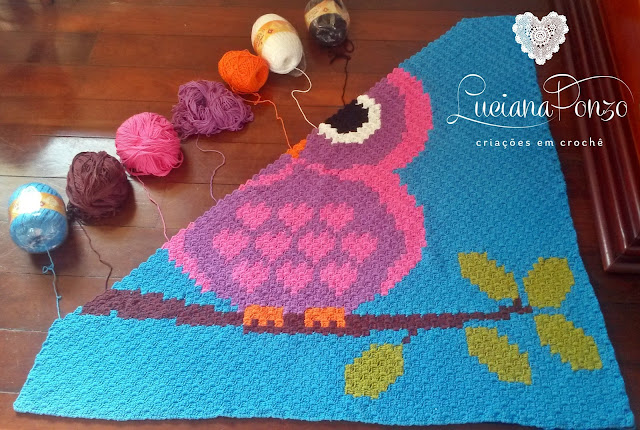 Luciana Ponzo Criações em Crochê: Tecendo de canto a canto