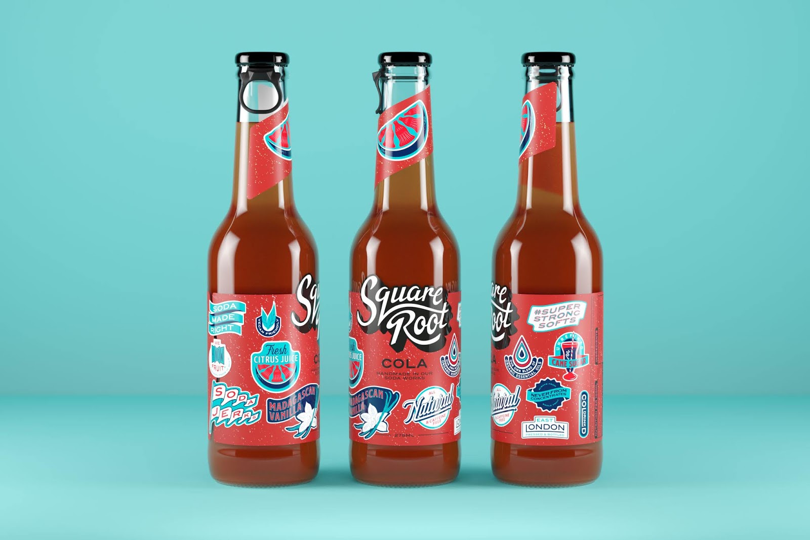 Square Root Soda rebrand on Packaging of the World - Creative Package ...