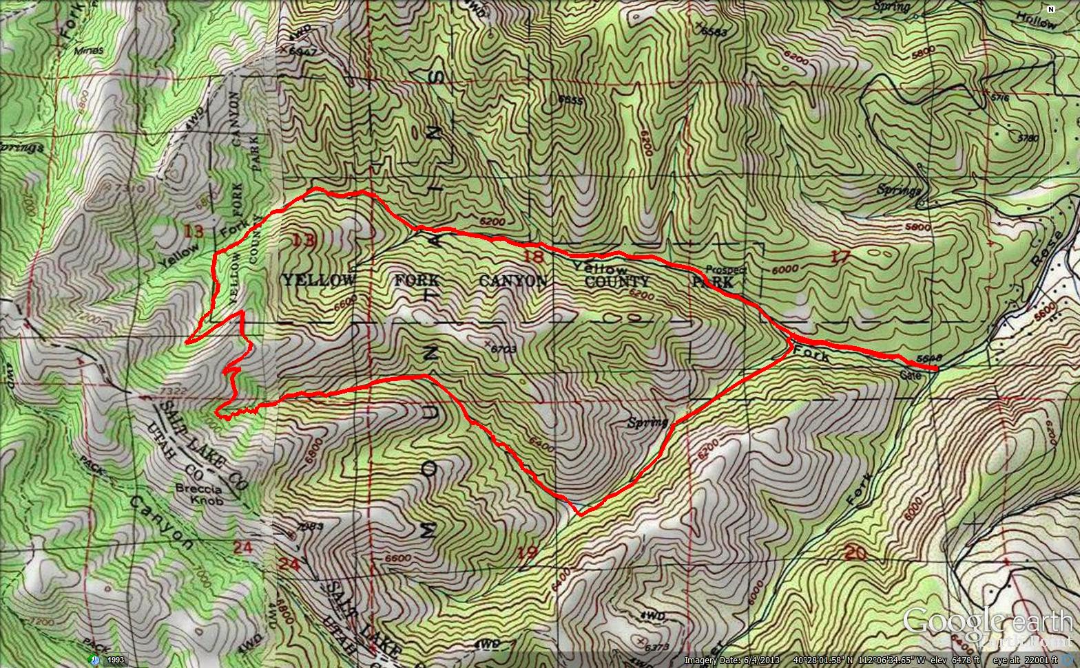 Utah Trail Running: Yellow Fork