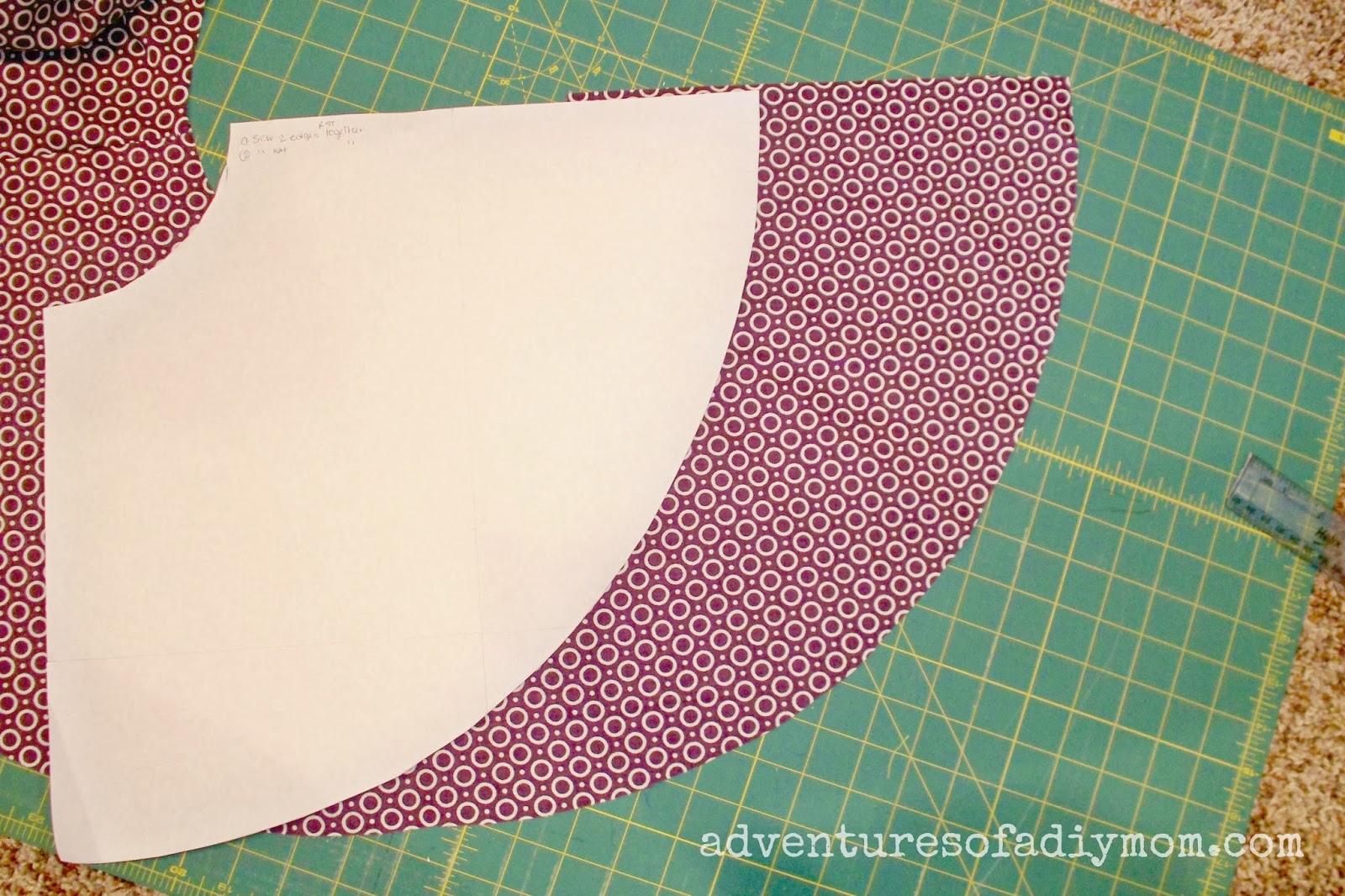 How to Make a Circle Wrap-Around Ruffle Skirt - Adventures of a DIY Mom