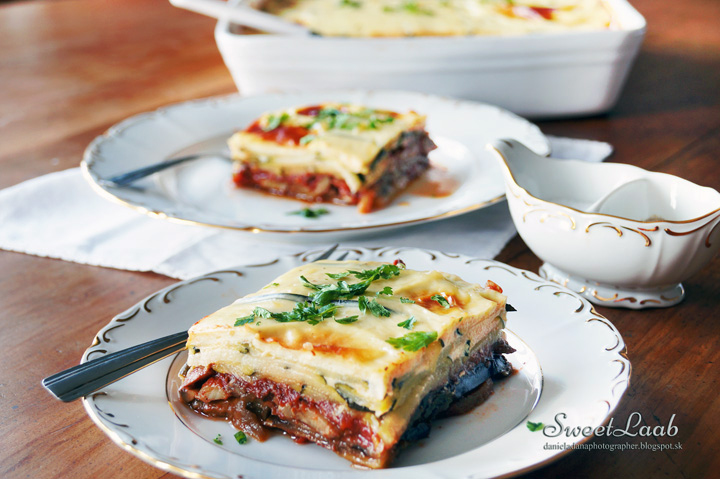 Vegetarian Moussaka / Vegetariánska moussaka / Moussaka végétarienne ...