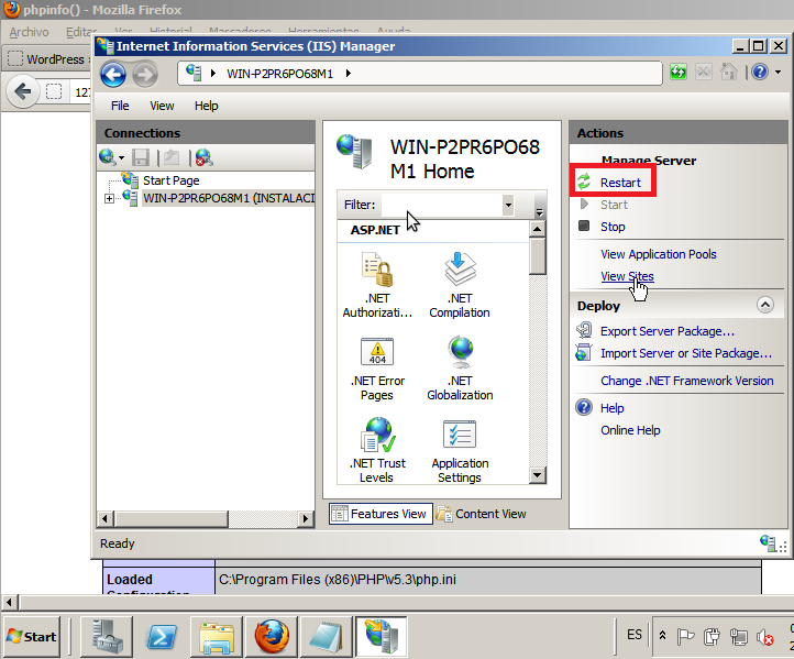 Tu espacio informatico: Instalacion en Windows Server 2008 R2 el PHP, MySQL windows 5.1 ...