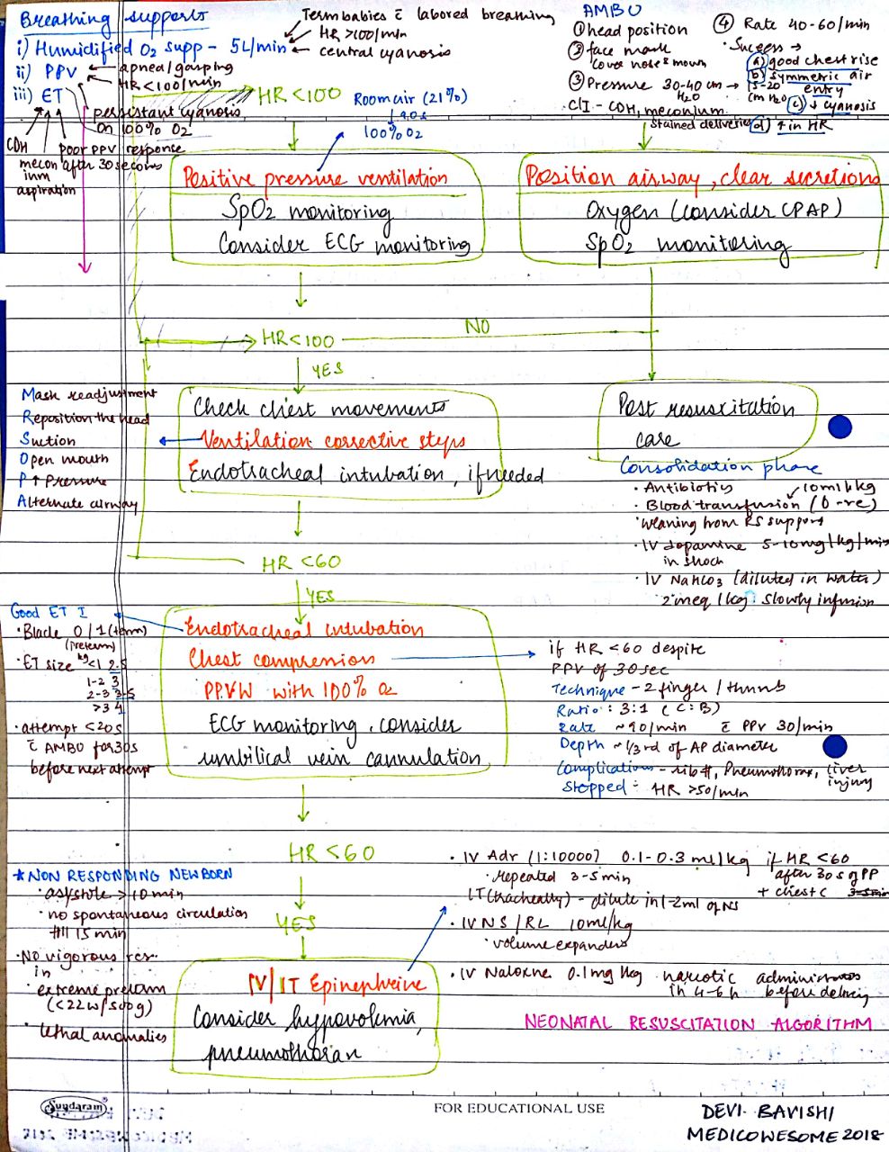 Medicowesome: Neonatal Resuscitation Protocol