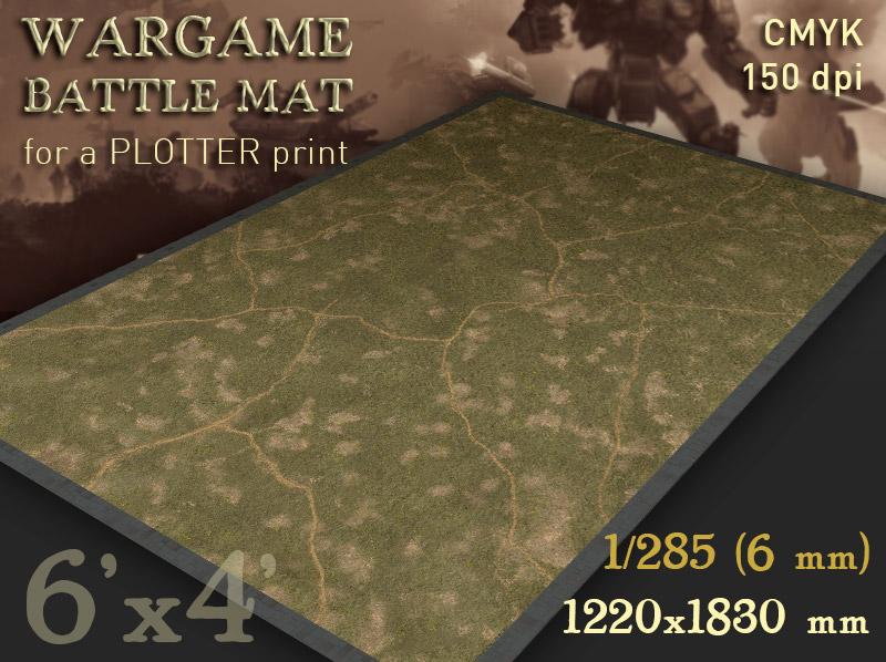 Wargame News and Terrain: WargamePrint: New Grass Plain Battle Mats ...