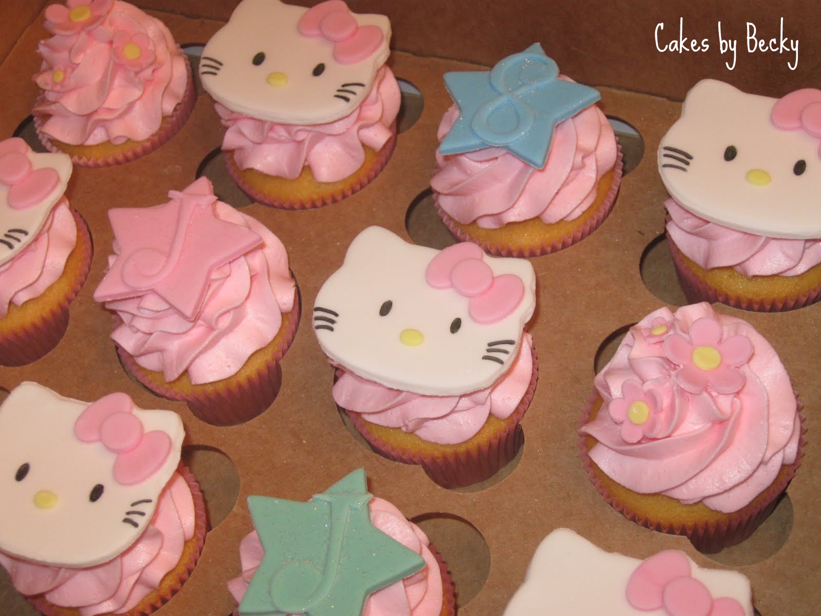 Cakes by Becky: Hello Kitty Cupcakes