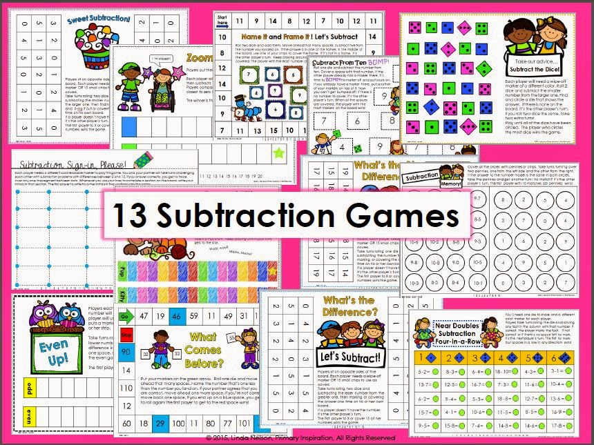 Primary Inspiration: No-Prep Math Games - A Giveaway!!