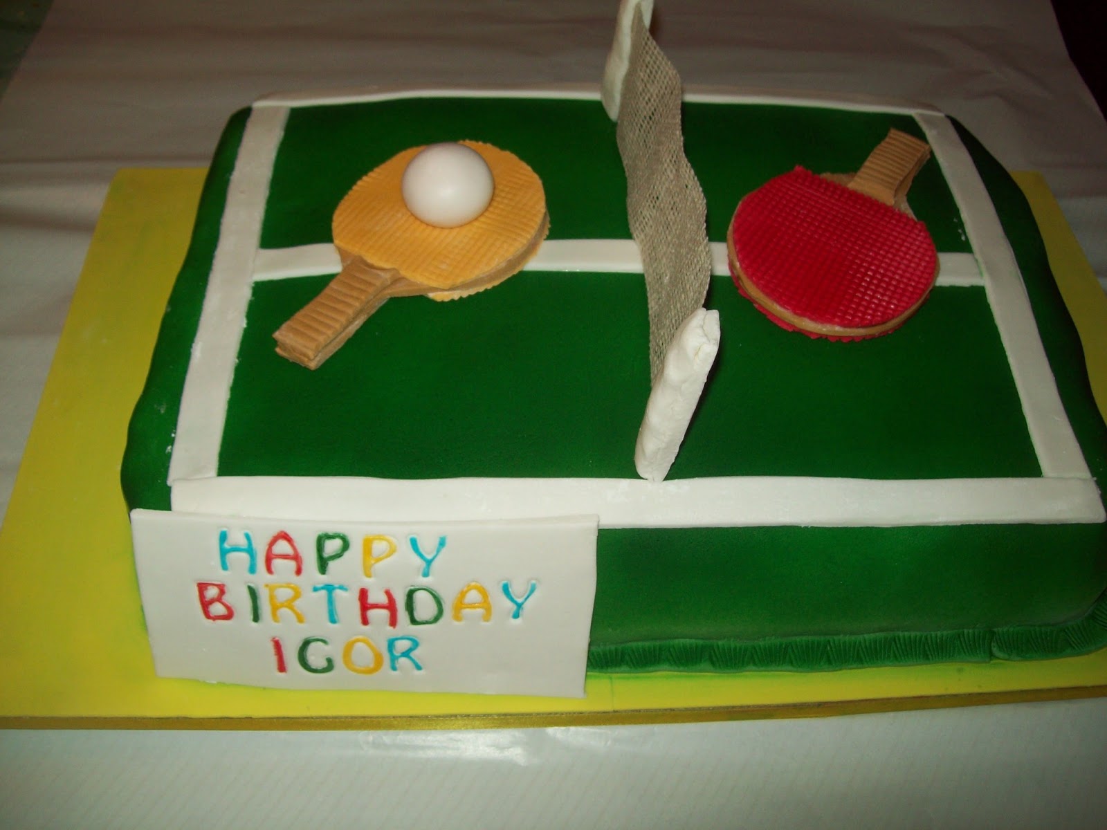 Michela Cake Designer: PING PONG CAKE