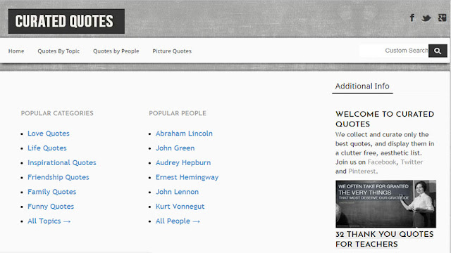 List of Best Quotes Sites | Best Quotes Website - Make One Smile