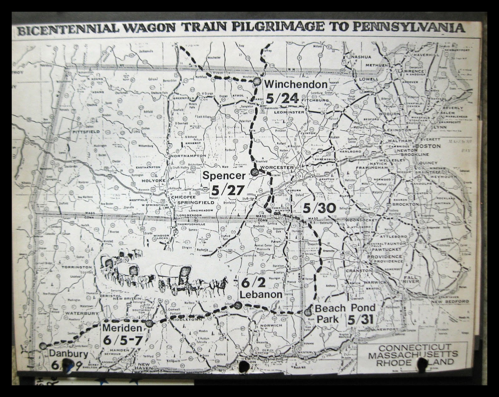 RI76 Wagon Tales: Rhode Island Wagon Train Route ,Day 2, Monday ...