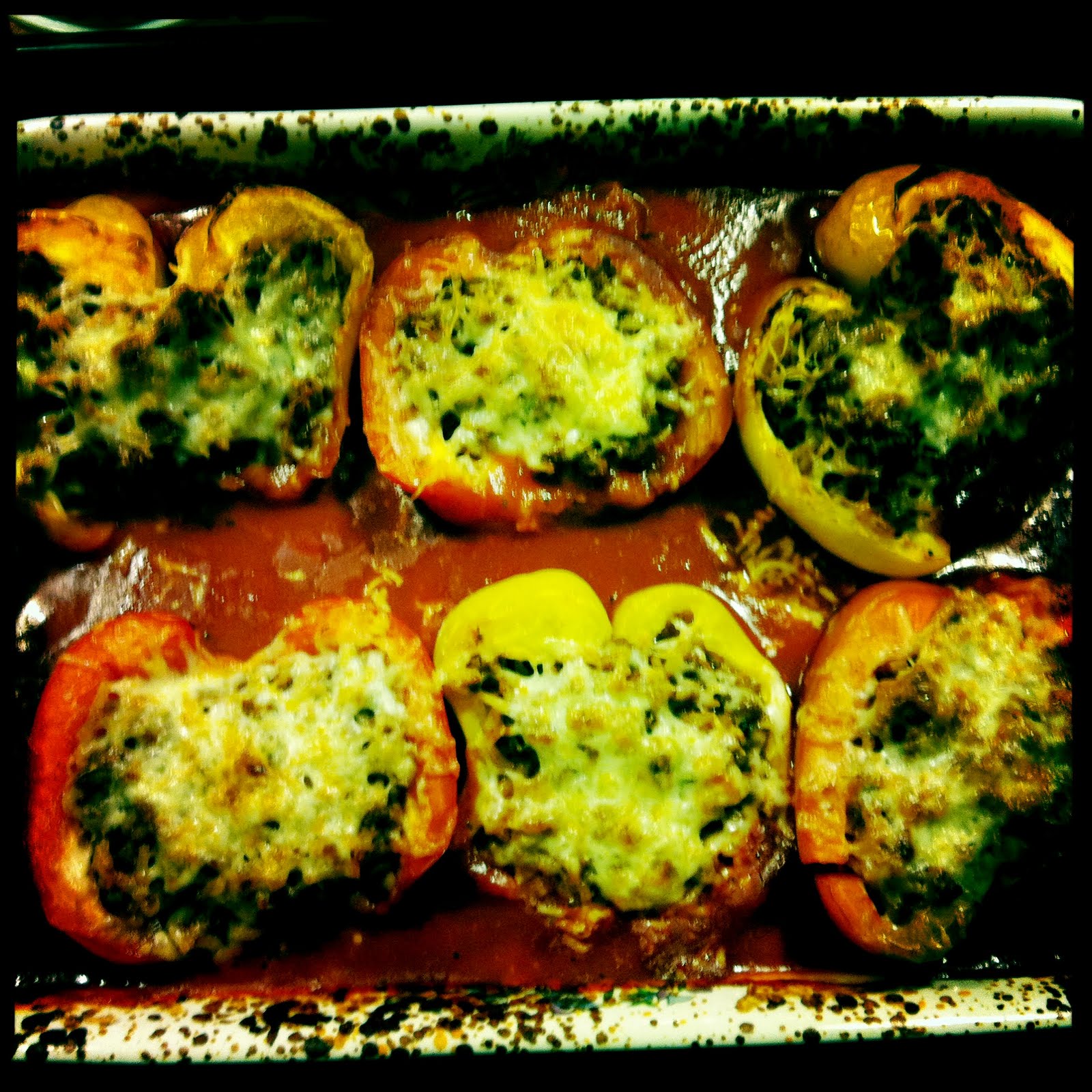 Piments farcis | Tous à vos chaudrons