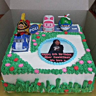 Robocar Poli Birthday Cake (Album 2) | Muffin Kaseh Azean