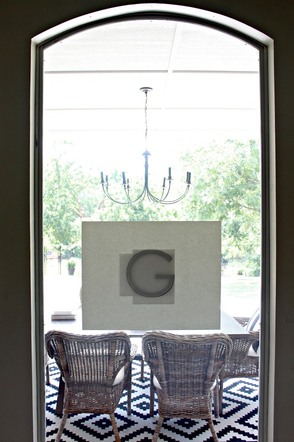 DIY CUSTOM MONOGRAMMED DOOR MAT | Dimples and Tangles