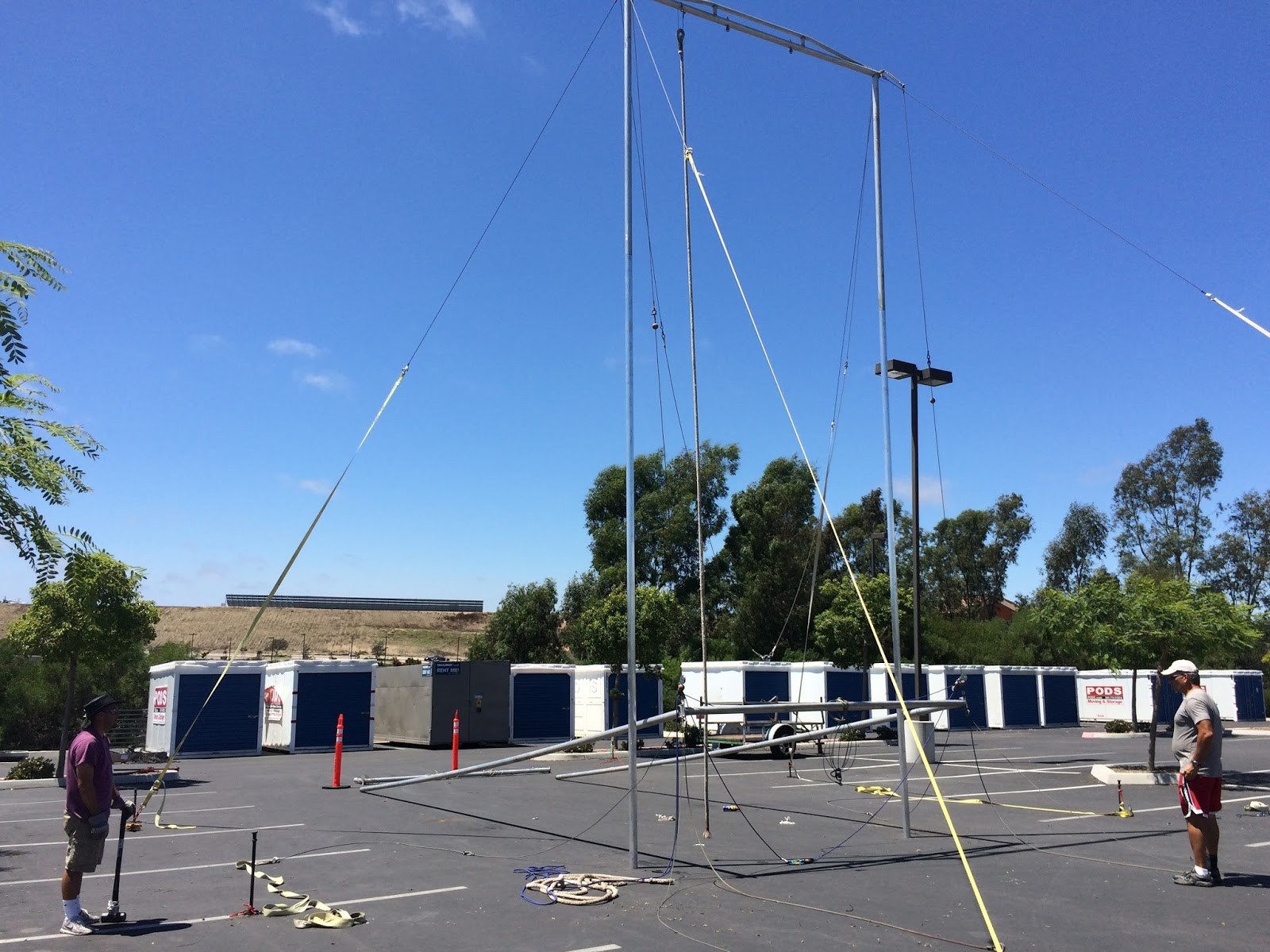 Sensory Overload: My First "Big" Erection of a Trapeze Rig