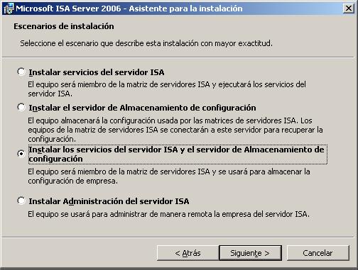 El Rincón del Software: Instalación y configuración de ISA Server 2006 ...