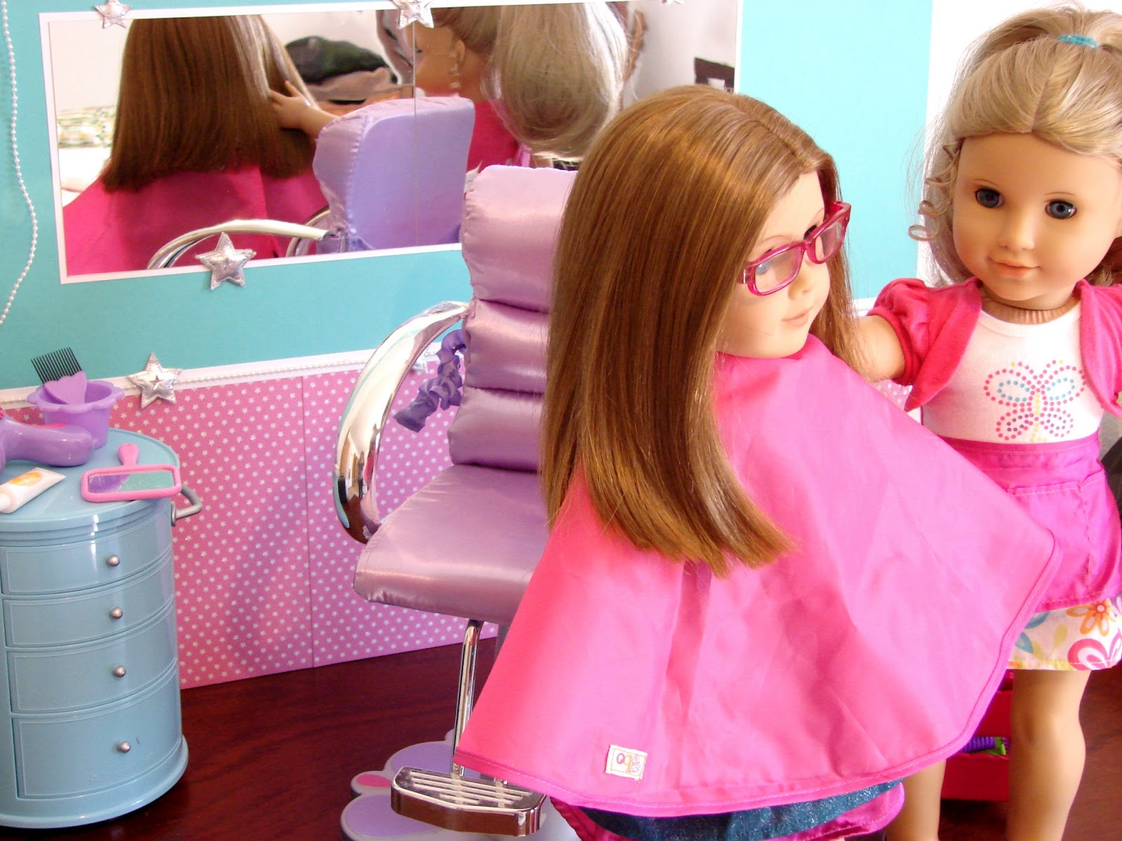 American Girl Doll Play: Doll Crafting: Make a Doll Salon for Your Dolls!