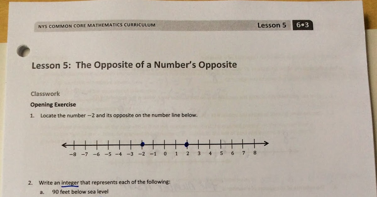Room 23: Math - The Opposite of a Number's Opposite