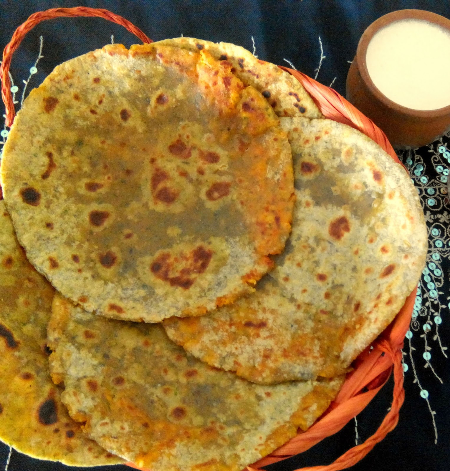 Annapurna: Mint and Paneer stuffed Paratha / Paneer aur Pudine ka ...