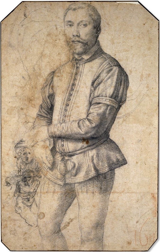 Spencer Alley: Italian Figures and Faces (Drawings) - 16th century