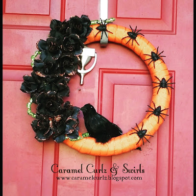 Caramel Curlz & Swirls: DIY: Spooky Halloween Wreath