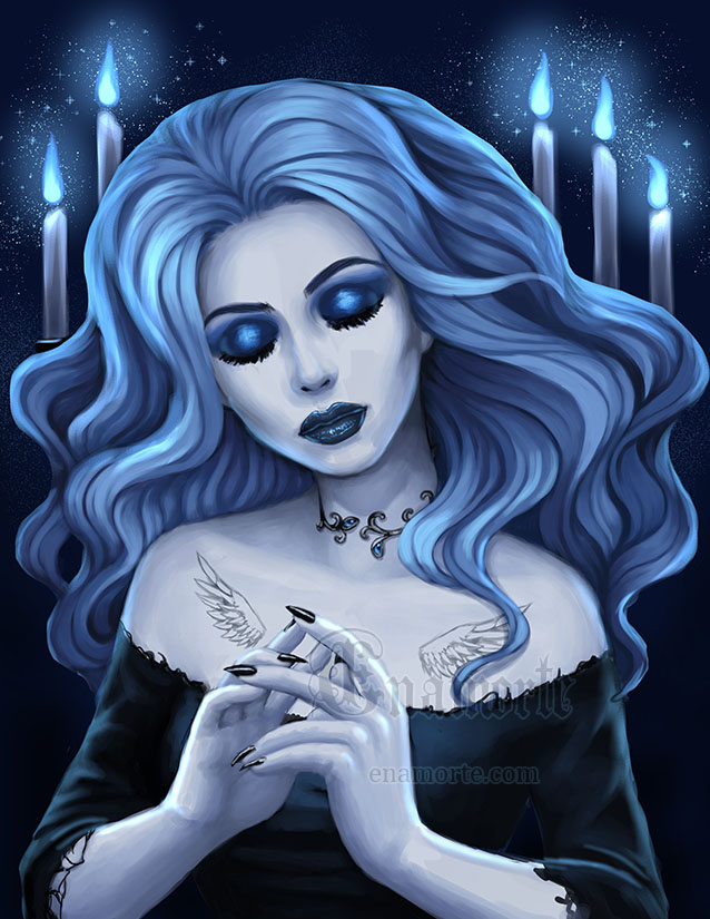 The Art of Enamorte: Goth Beauty - Blue