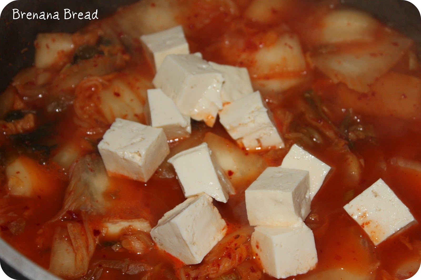 Brenana Bread: Kimchi Jjigae (Kimchi Stew) with Sticky Brown Rice