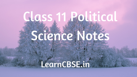 Executive Class 11 Notes