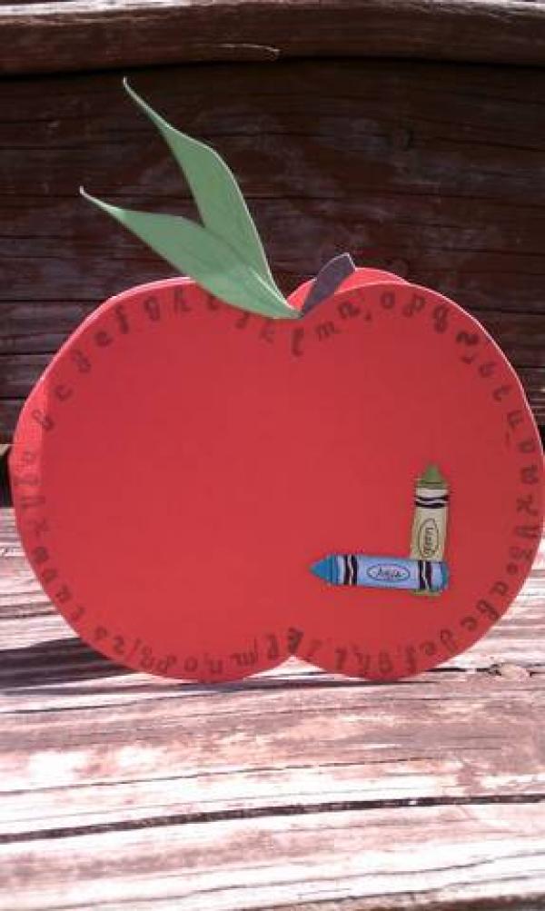 Cindy deRosier: My Creative Life: Apple-Shaped Teacher Appreciation Card