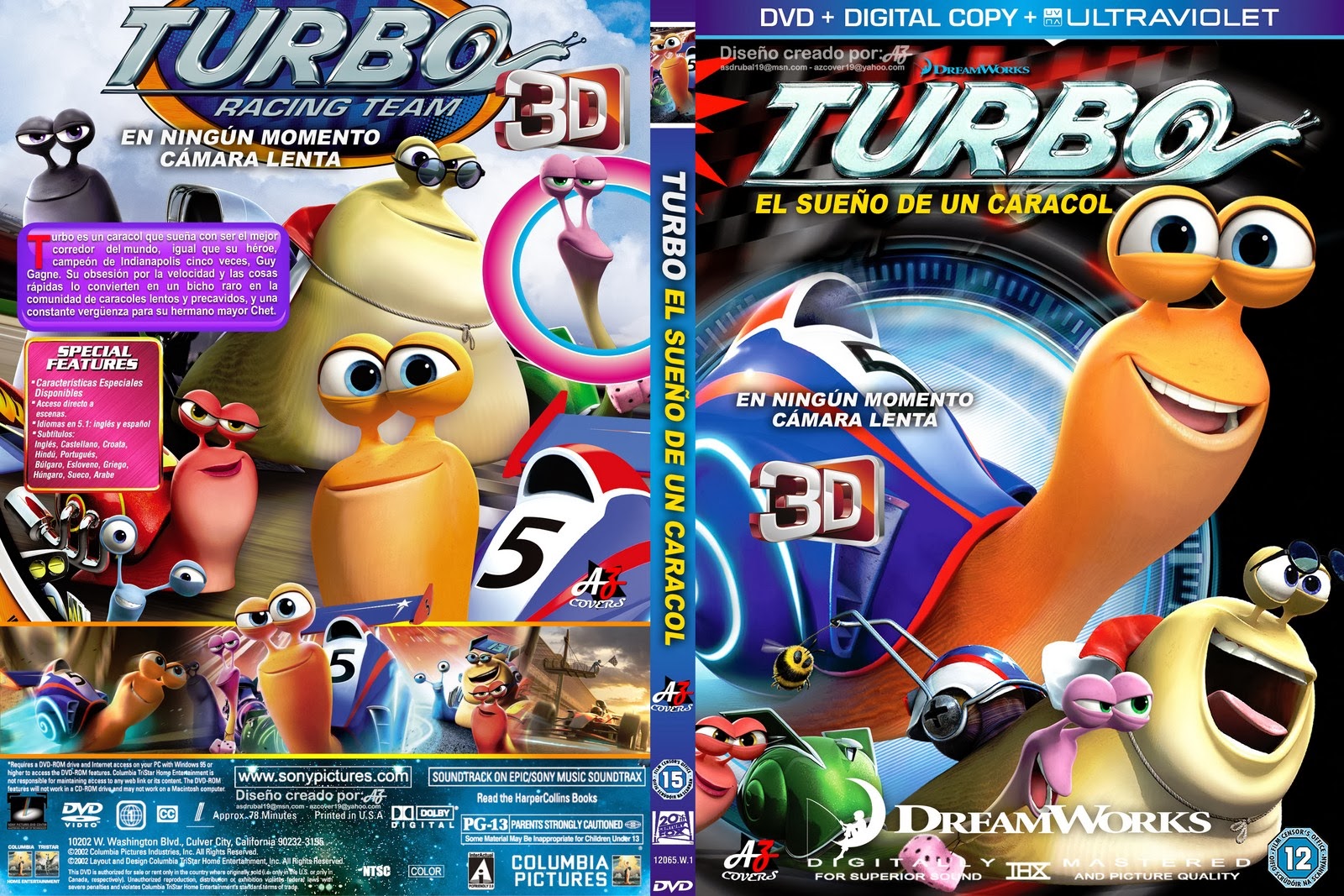 Turbo - DVD CUSTOM LATINO infantil - solodvdfulllatino.cl