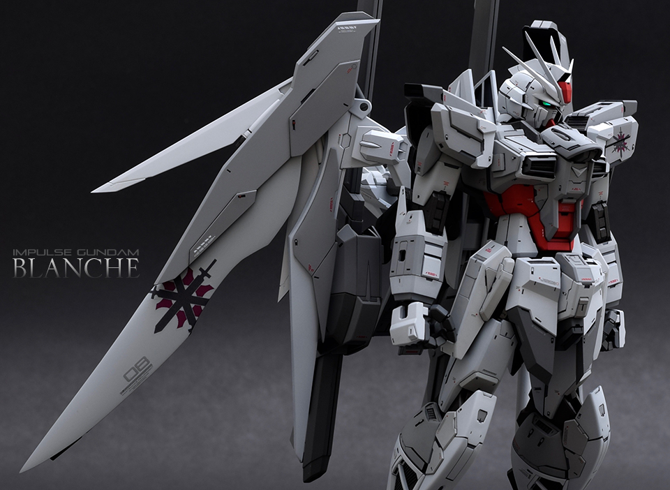 Custom Build: MG 1/100 Impulse Gundam Blanche [Detailed]