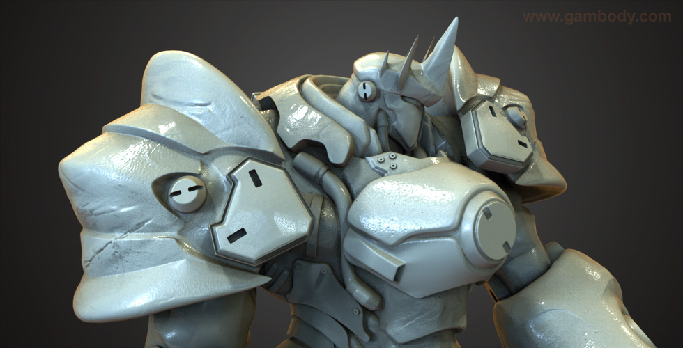 Overwatch - Reinhardt 3D Model | Static Figurine | 3D Printing Designs