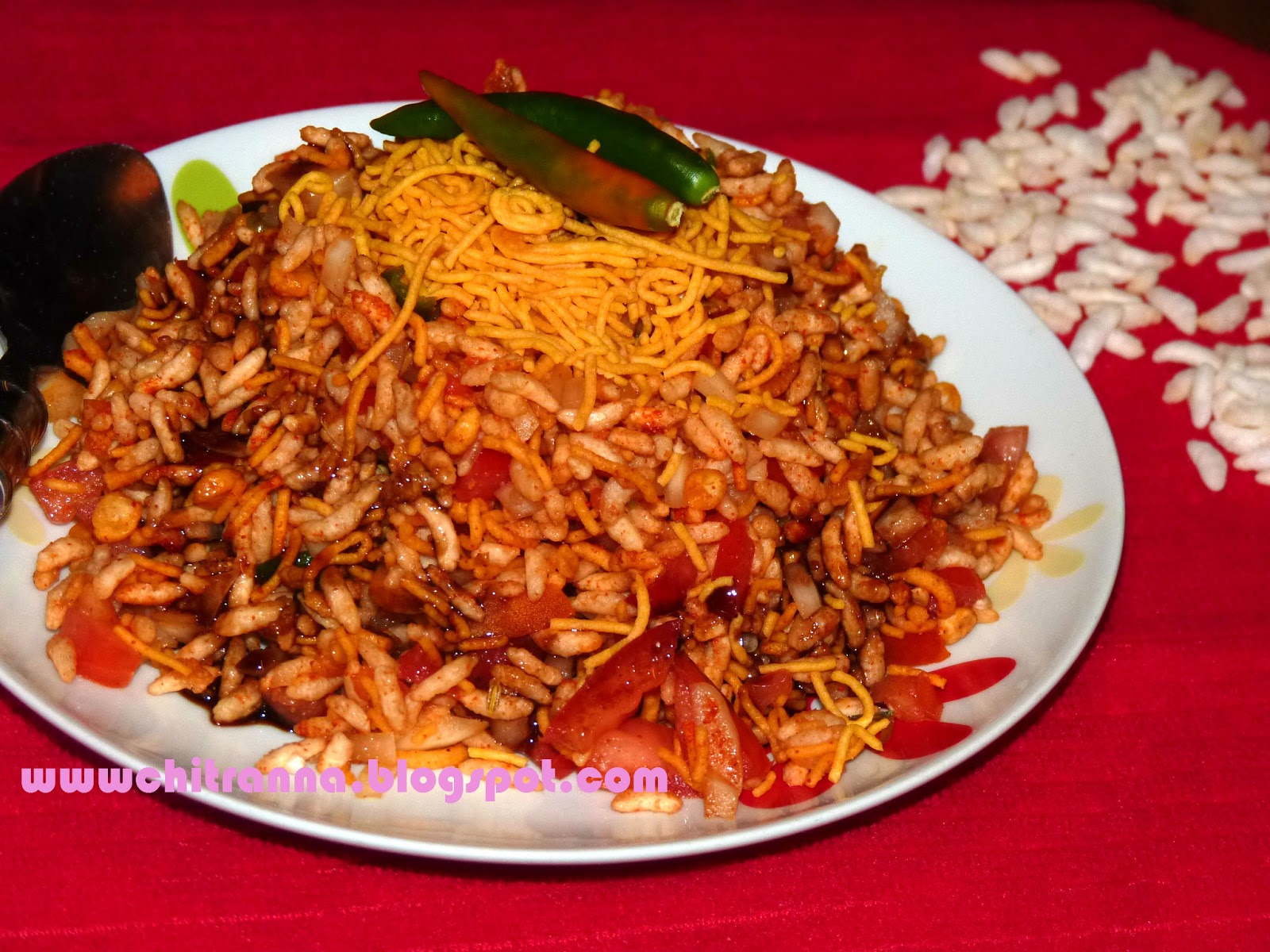 Chitranna: Masala Bhel/spicy Puffed Rice