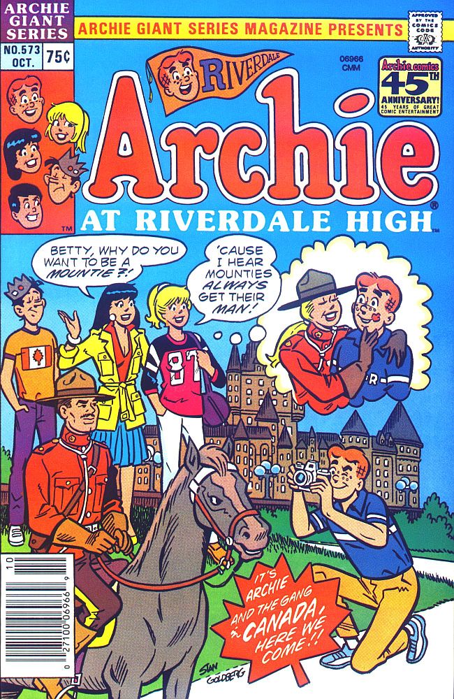 Old Comics world: Archie Giant Series Magazine 573 (1987) - Archie