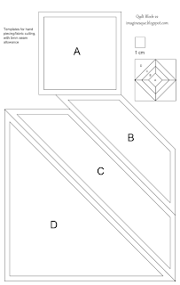 Imaginesque: Quilt Block 22: Templates for Hand Piecing, Fabric Cutting ...