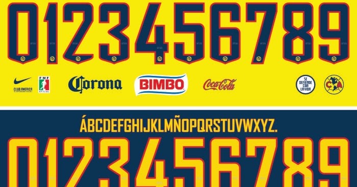 Diseños, vectores y más: Club América 2011 2012 tipografía