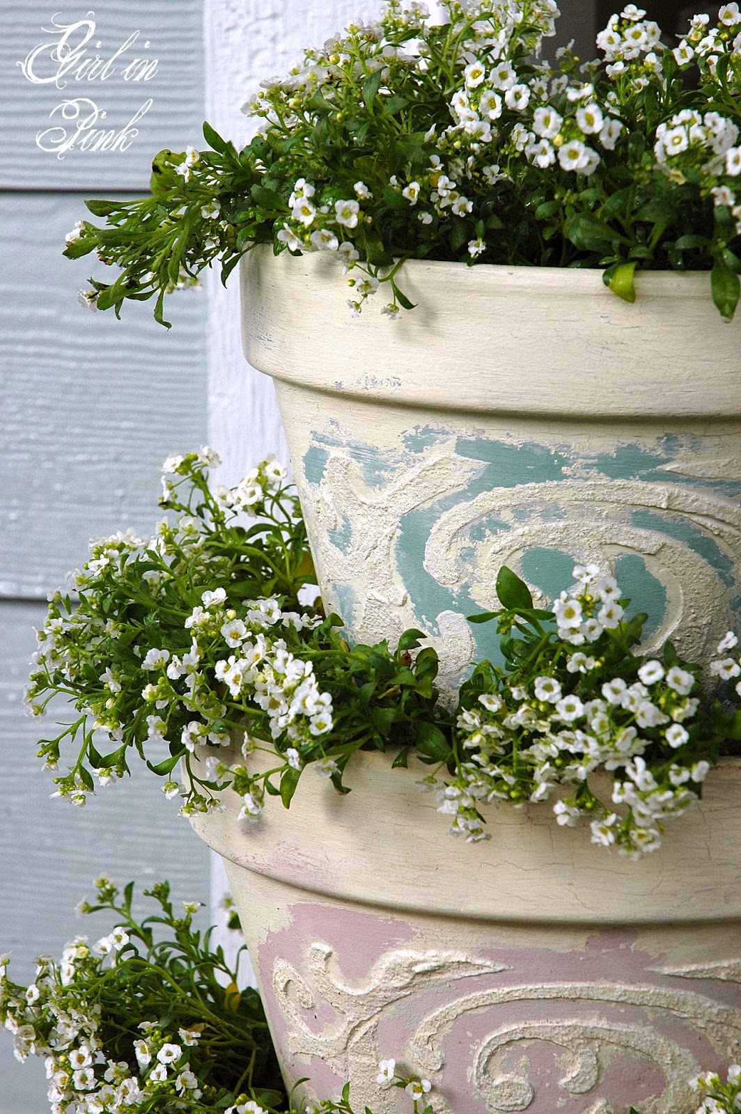 Girl in Pink: How to Create Beautiful Finishes on Flower Pots and Seal ...