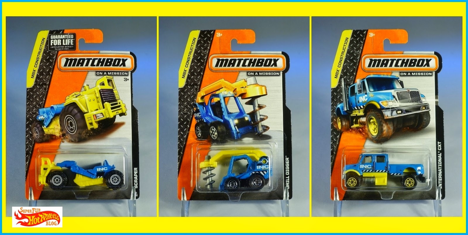 Super Fun Hot Wheels Blog: Matchbox INC Driller Digger, Scraper ...