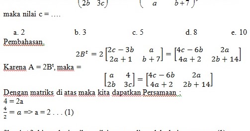 Yuk Mojok!: 21+ Contoh Soal Perkalian Matriks