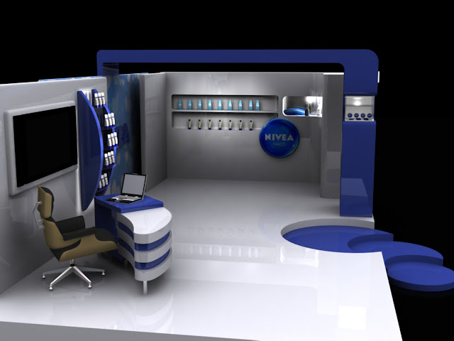 Maquetas Digitales F.A.: stand de nivea