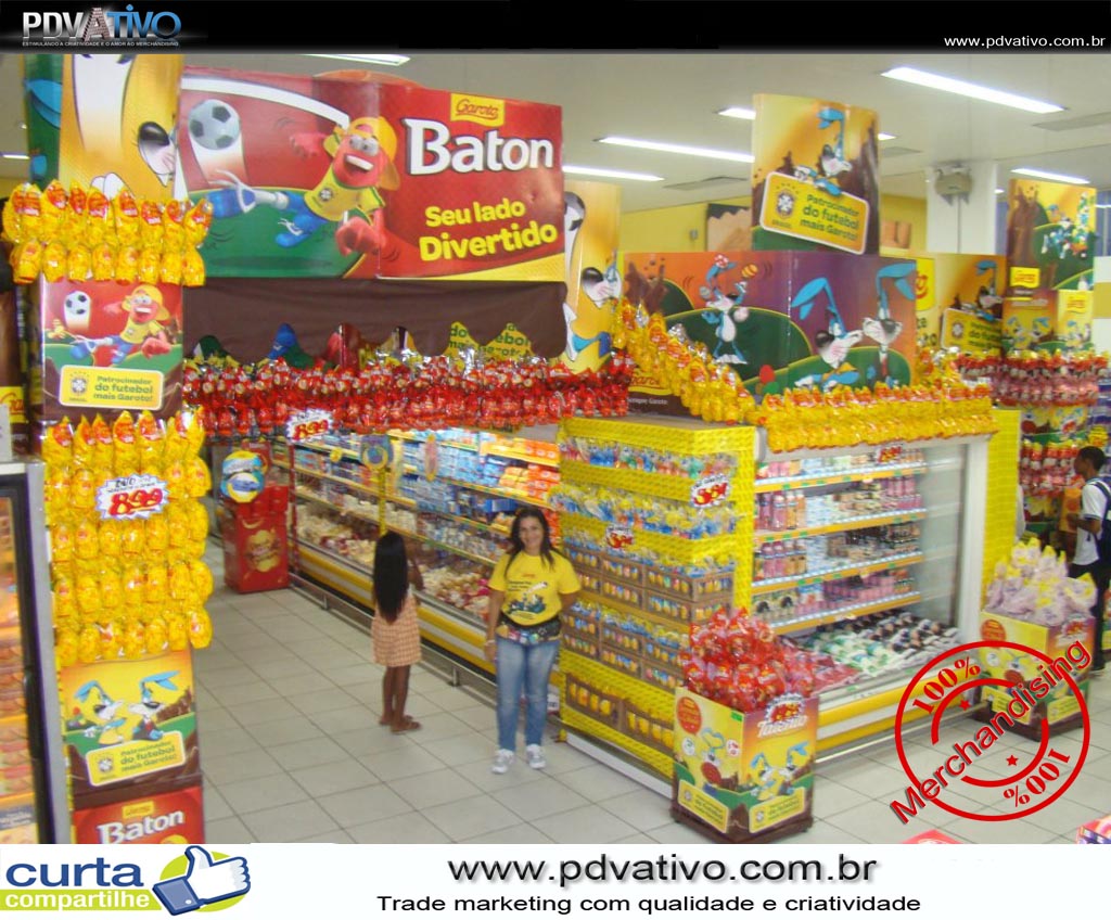 Ação de merchandising de Pascoa Garoto ~ PDV Ativo