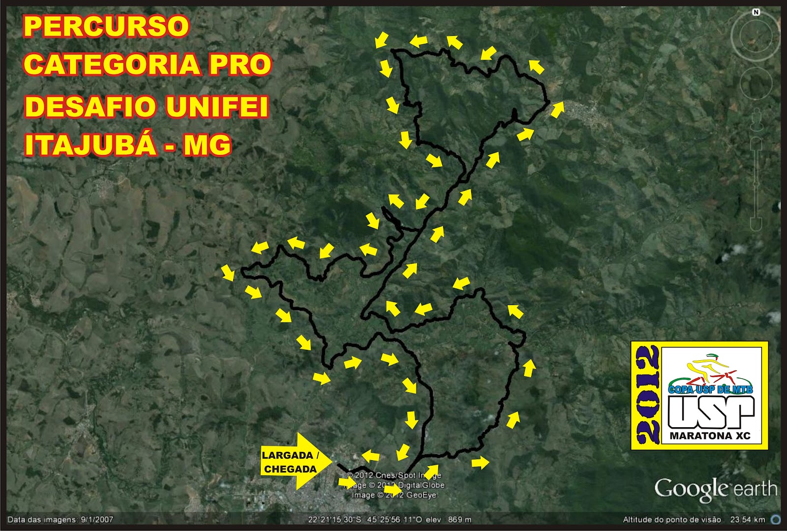 PEDAL ADVENTURE: Copa USP de MTB - Desafio UNIFEI - Mapas de percurso e ...