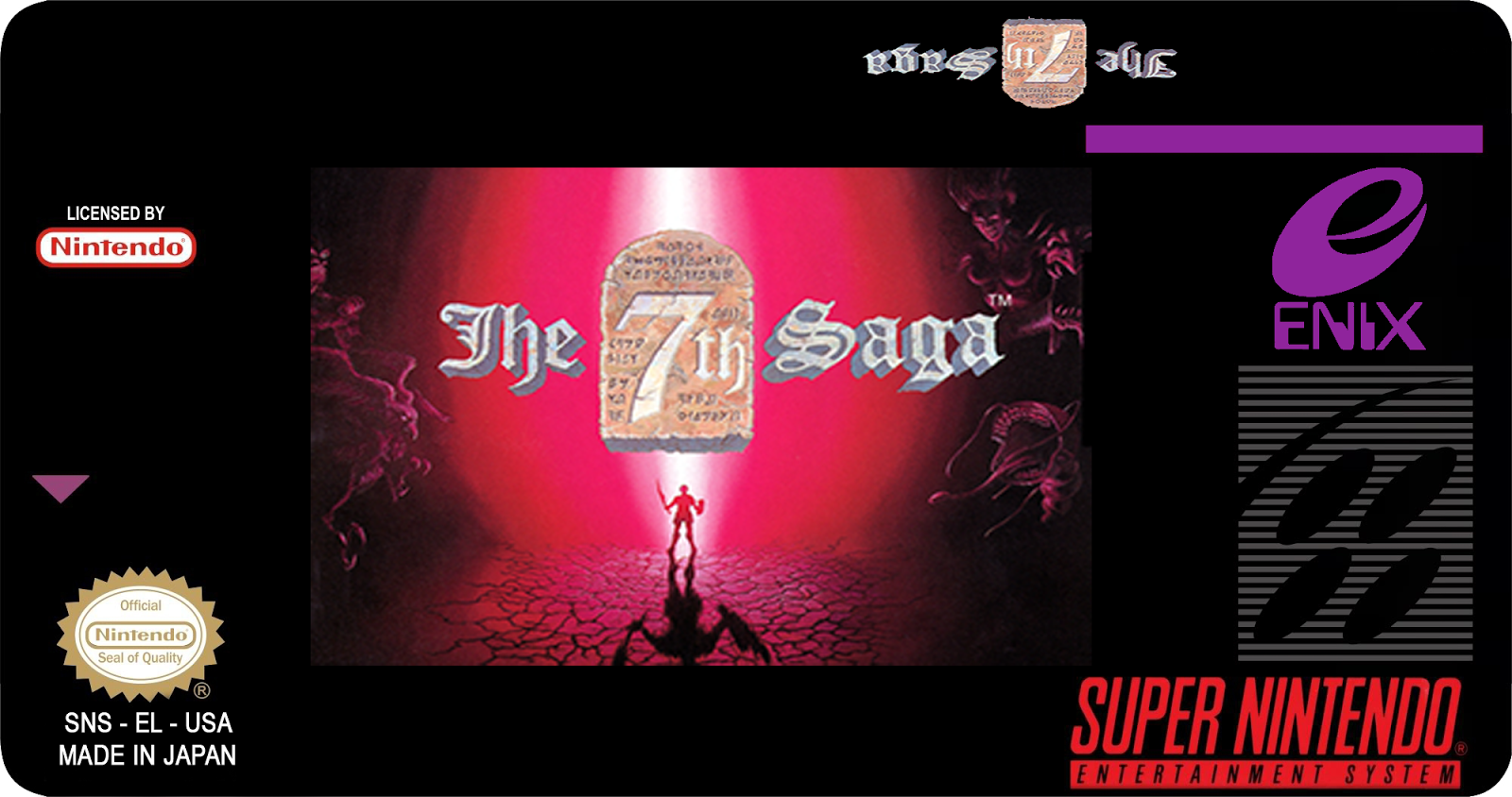 Super Nintendo Labels: 7th Saga