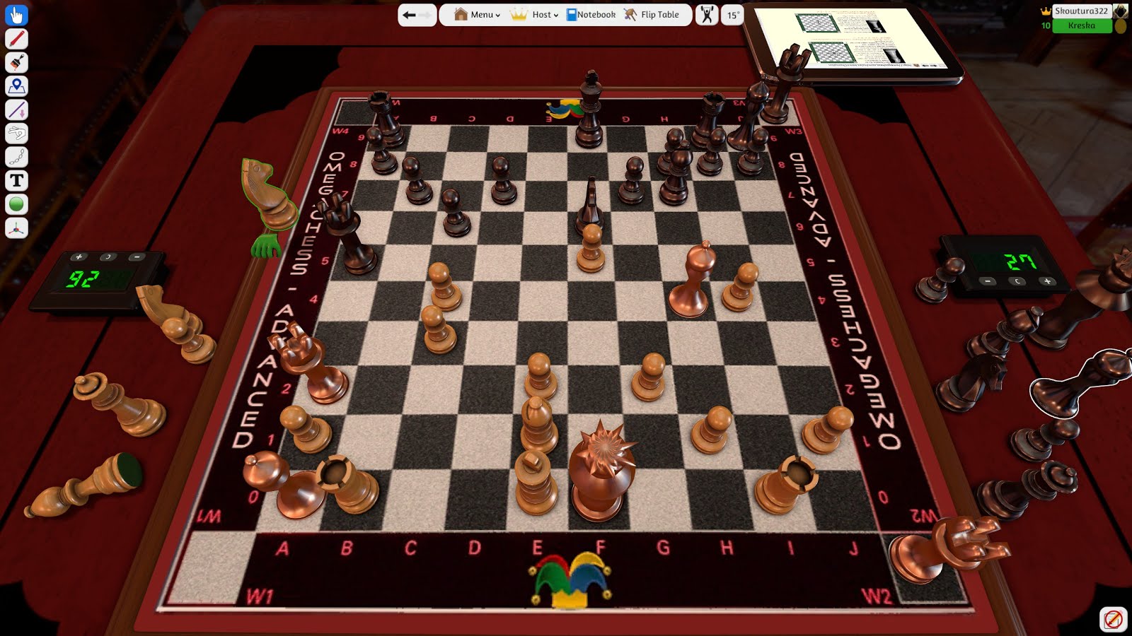 21st April 2016 - Omega Chess Advanced Game.