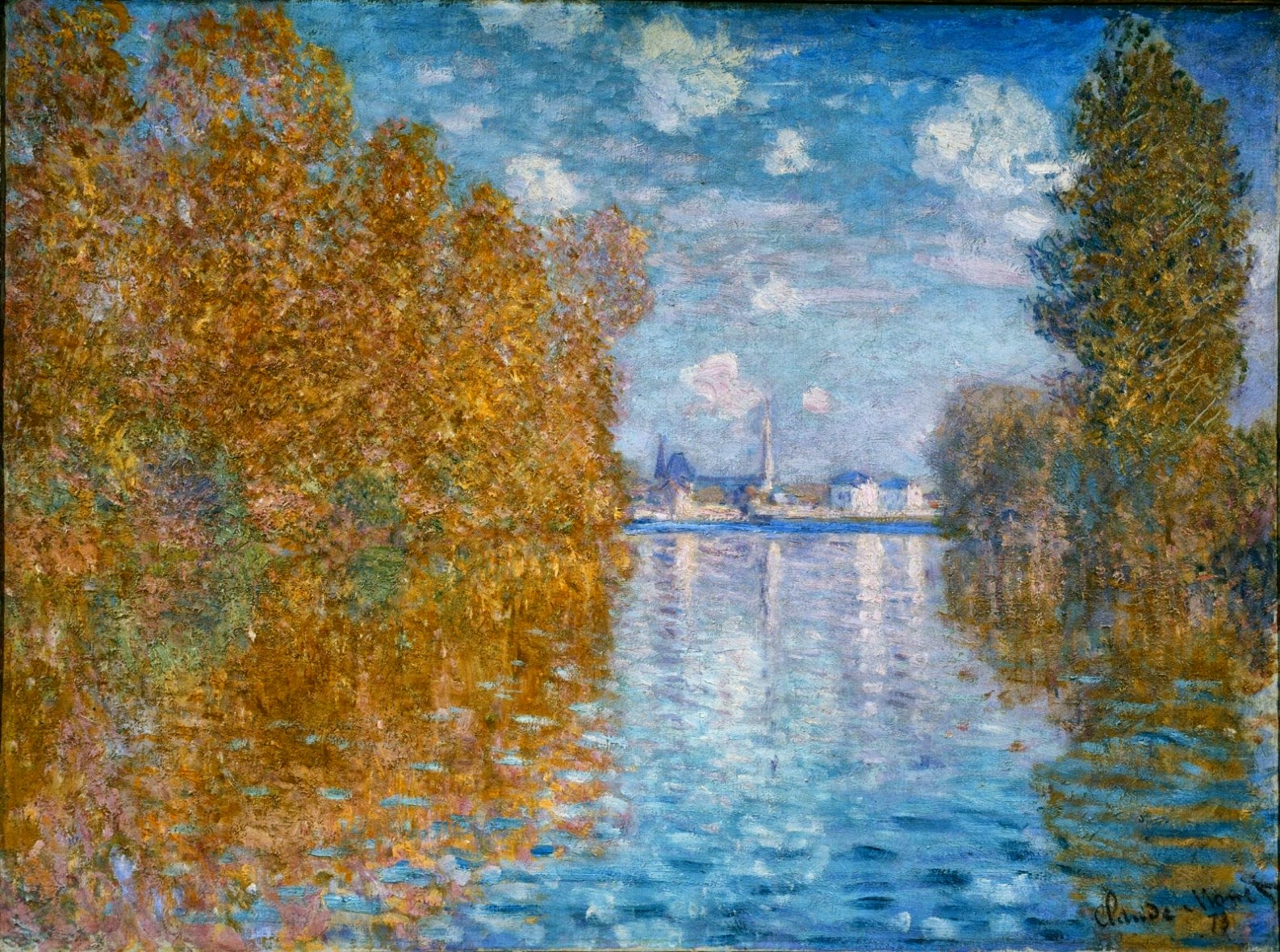 Autumn Effect at Argenteuil 1873 Claude Monet ~ High resolution Art ...